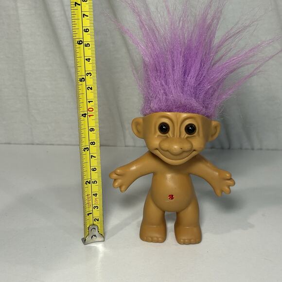 Russ | Toys | 4 Russ Purple Hair Orange Belly Gem Troll Doll Toy ...
